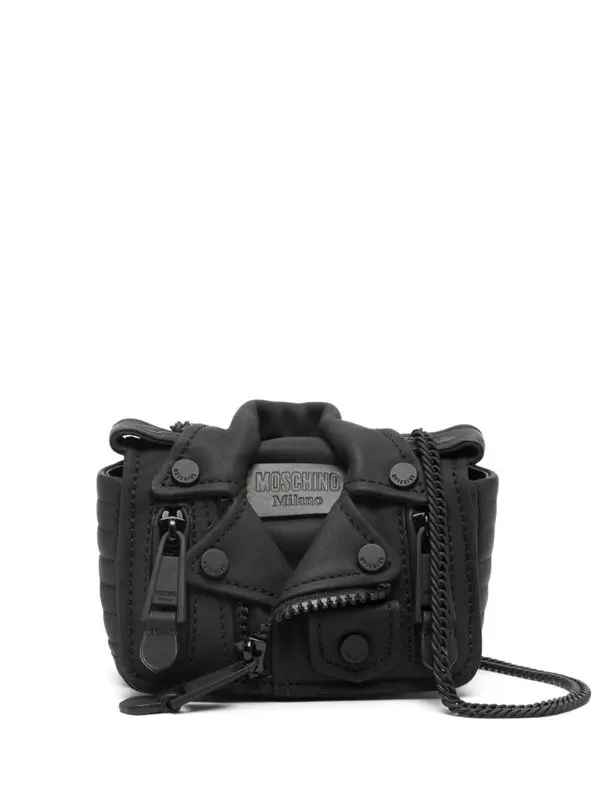 Moschino Mini Biker Leather Bag