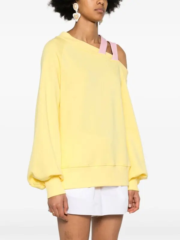 IOANA CIOLACU Sonia Cold-shoulder Sweatshirt - Yellow