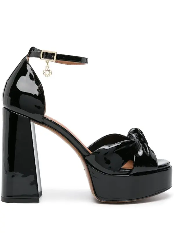 Maje 115mm Leather Platform Sandals