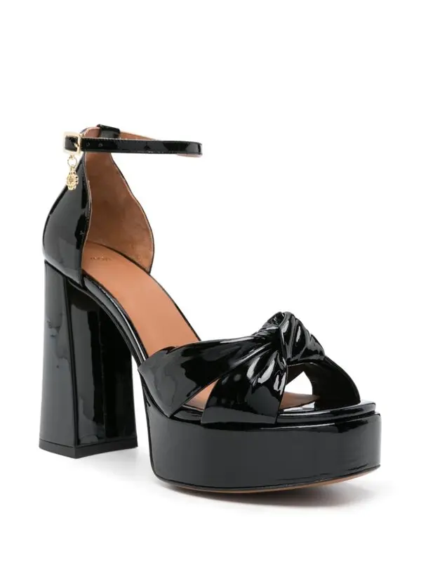 Maje 115mm Leather Platform Sandals