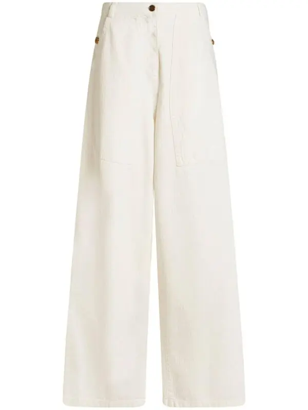 Etro Jacquard Wide-leg Jeans