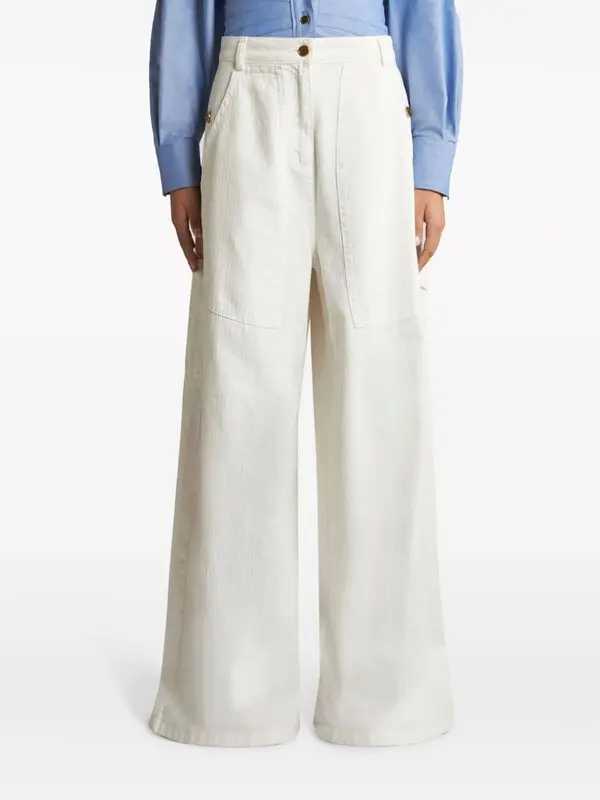 Etro Jacquard Wide-leg Jeans