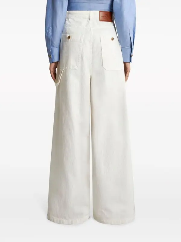 Etro Jacquard Wide-leg Jeans