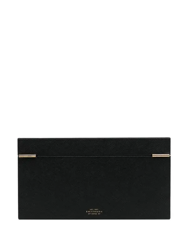 Smythson Panama Textured-leather Jewellery Box