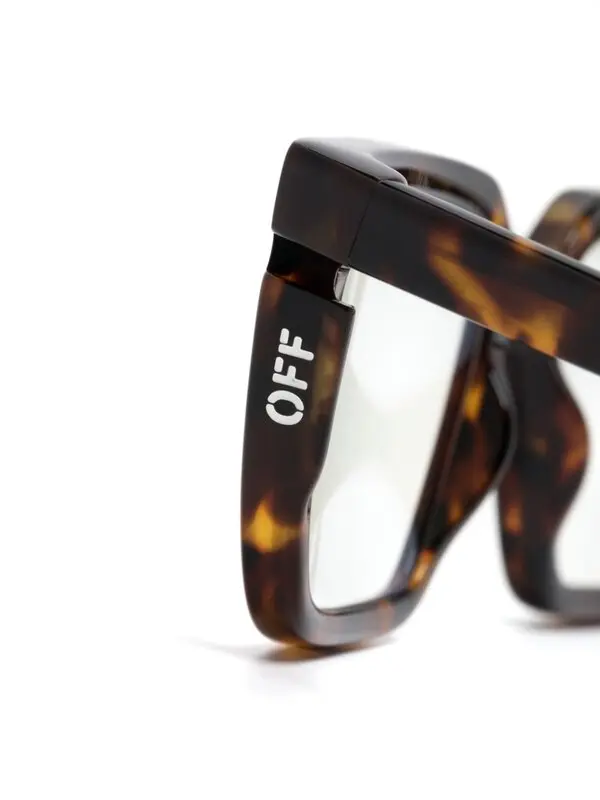 Off-White Style 52 Square-frame Eyeglasses - Brown