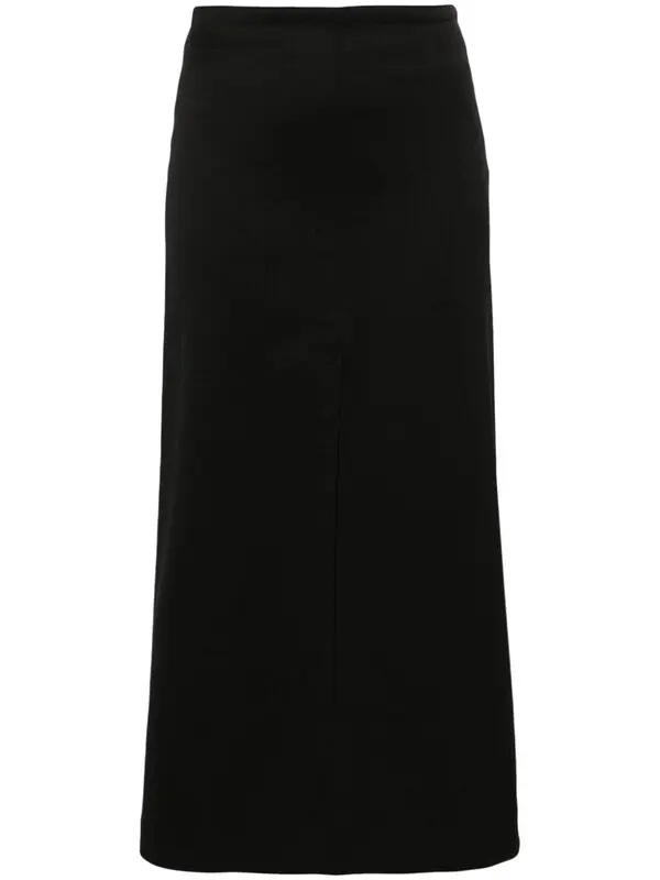 MAISON MARGIELA High-waist Twill Midi Skirt - Black