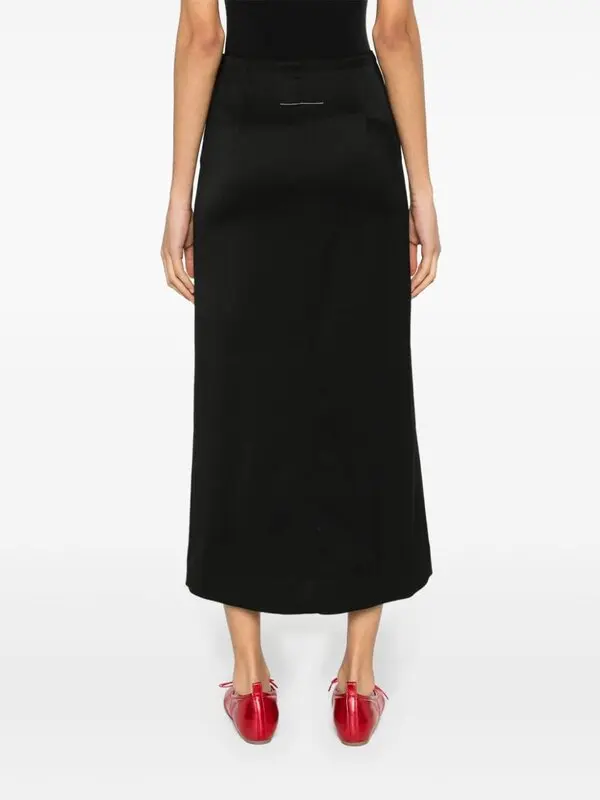 MAISON MARGIELA High-waist Twill Midi Skirt