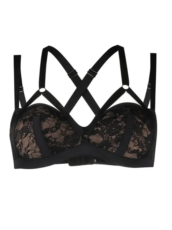 Marlies Dekkers Taboo Floral-lace Balcony Bra - Black