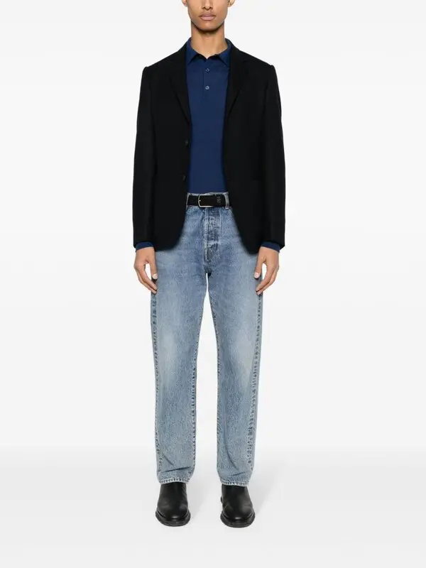 Zegna Single-breasted Wool Blazer - Blue