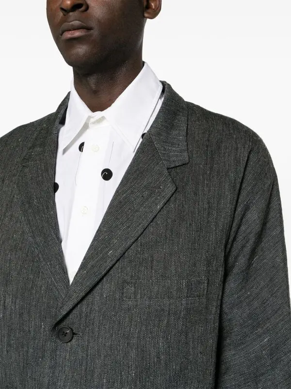 Yohji Yamamoto W-raglan Linen Blazer