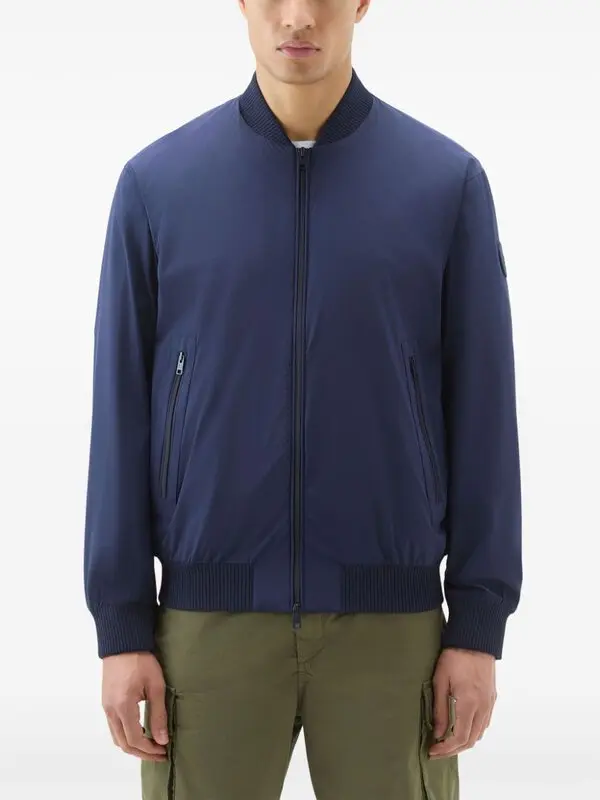 Woolrich Logo-appliqué Bomber Jacket