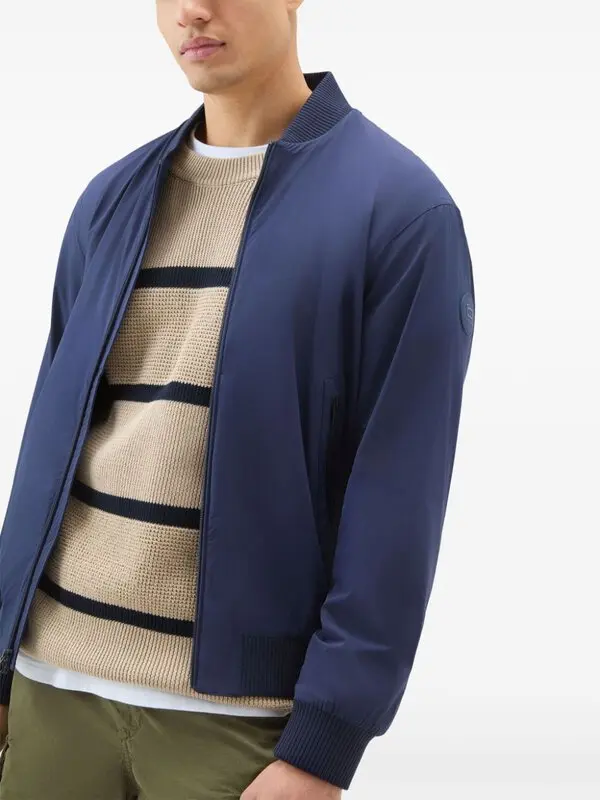 Woolrich Logo-appliqué Bomber Jacket