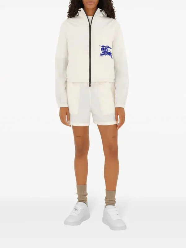 Burberry Equestrian Knight Cropped Jacket - Neutrals