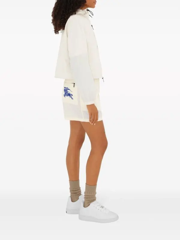 Burberry Equestrian Knight Cropped Jacket - Neutrals