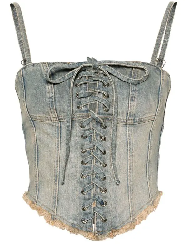 MISBHV Lara Denim Corset Top