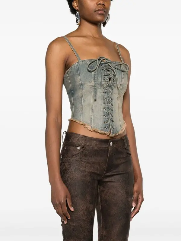 MISBHV Lara Denim Corset Top