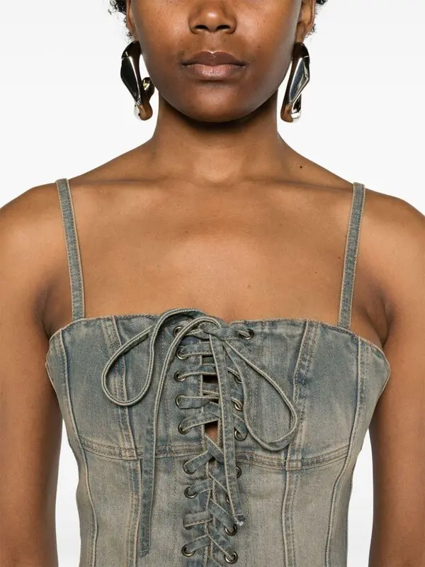 MISBHV Lara Denim Corset Top