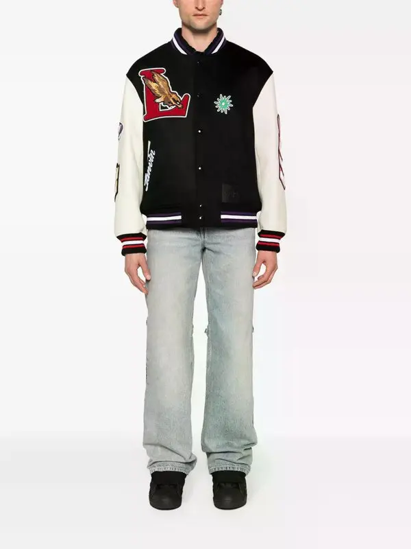 LANVIN Logo-patch Varsity Jacket