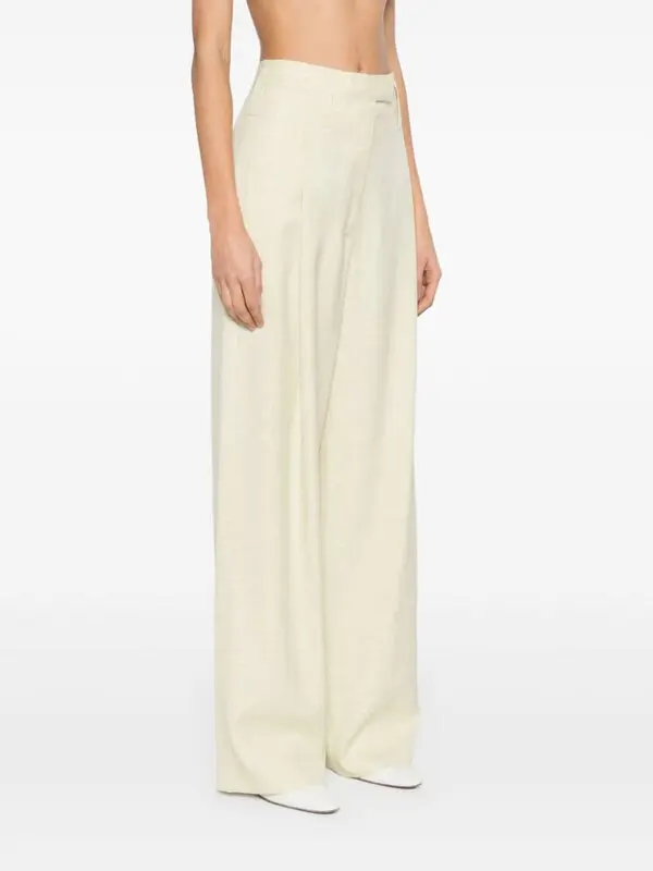 Philosophy Di Lorenzo Serafini Chambray Pleated Straight Trousers