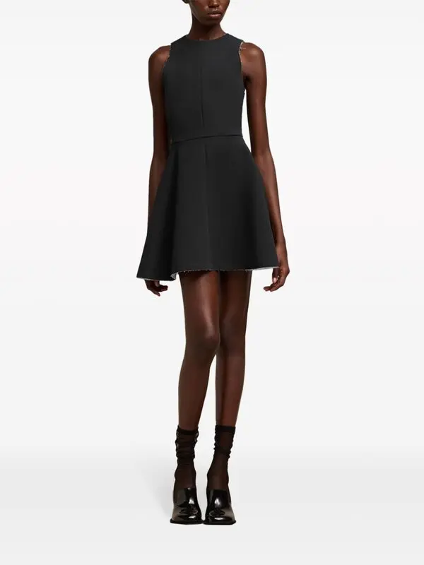 AMI Paris Sleeveless Virgin Wool Mini Dress - Black