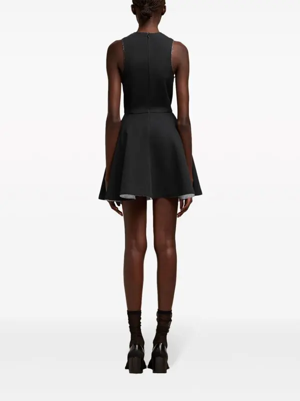 AMI Paris Sleeveless Virgin Wool Mini Dress - Black