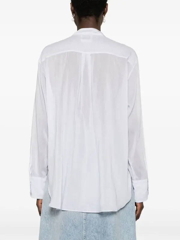 FORTE_FORTE Ruffled Long-sleeve Blouse