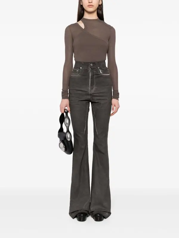Rick Owens Bolan High-rise Bootcut Jeans