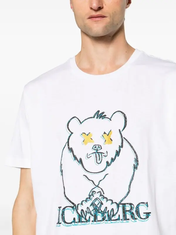 Iceberg Graphic-print Cotton T-shirt