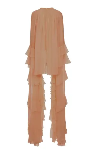 Chloé Ruffled Organic Silk Mousseline Mini Dress