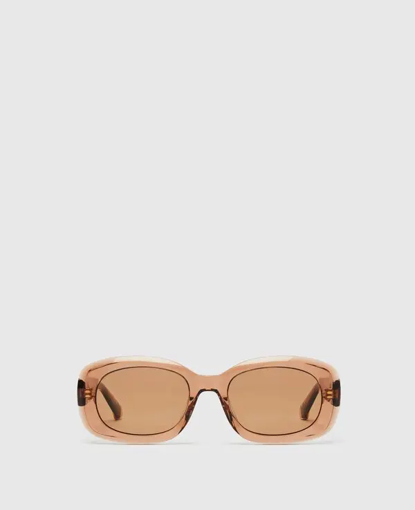 Stella McCartney Chunky Oval Sunglasses - Rose Beige Pink