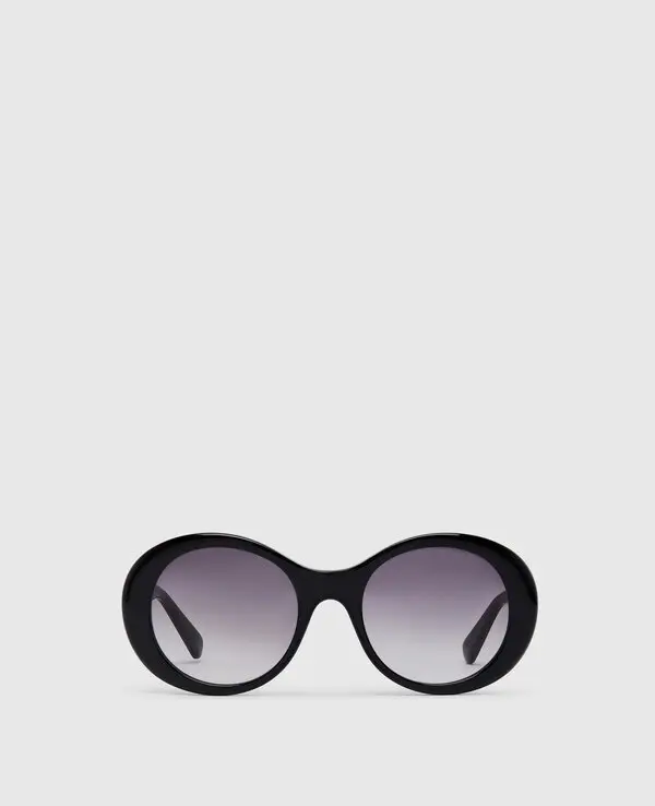 Stella McCartney Oversized Round Gradient Sunglasses - Black