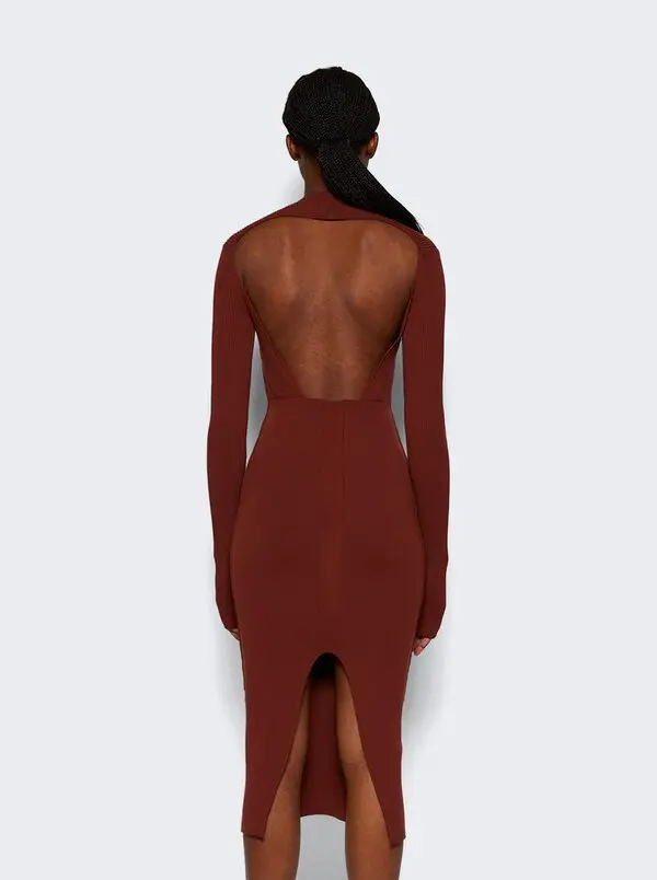 Rick Owens Fitted Column Midi Dress