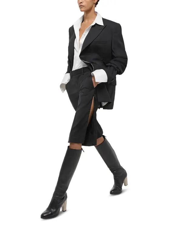 Helmut Lang Wool Star Collar Car Blazer