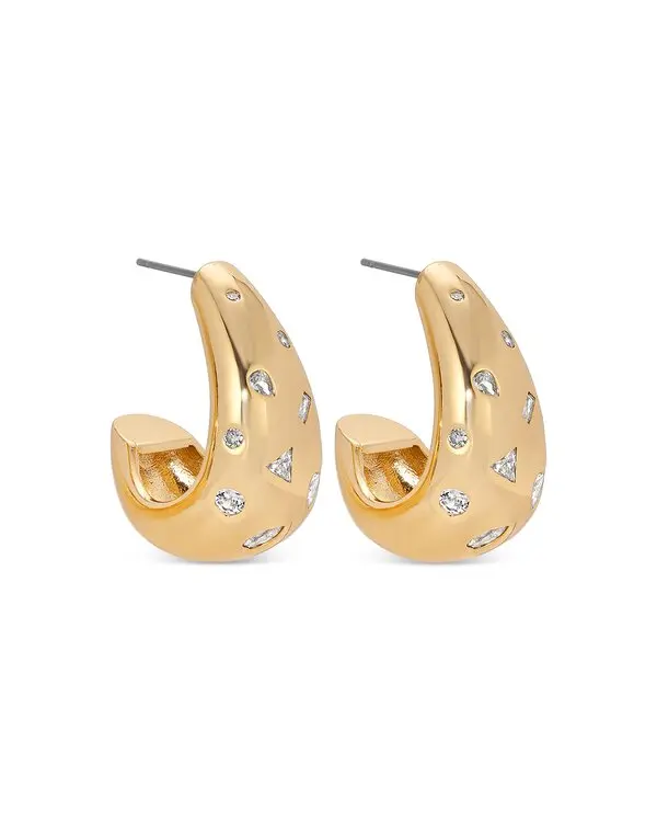 Ettika Mixed Shape Hoop Earrings
