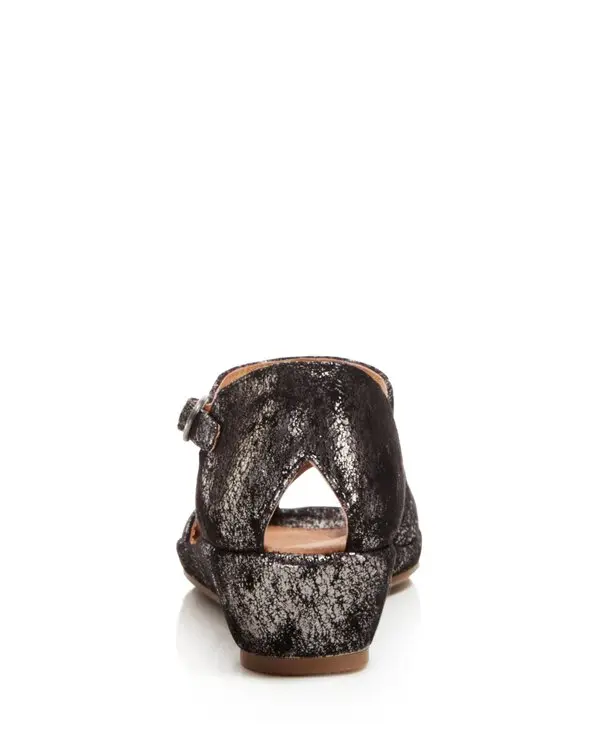 KENNETH COLE Gentle Souls Lily Moon Leather Wedge Flats