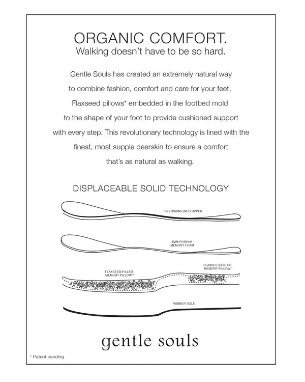 KENNETH COLE Gentle Souls Lily Moon Leather Wedge Flats