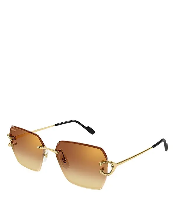 CARTIER Decor Butterfly Sunglasses - Gold/orange Gradient