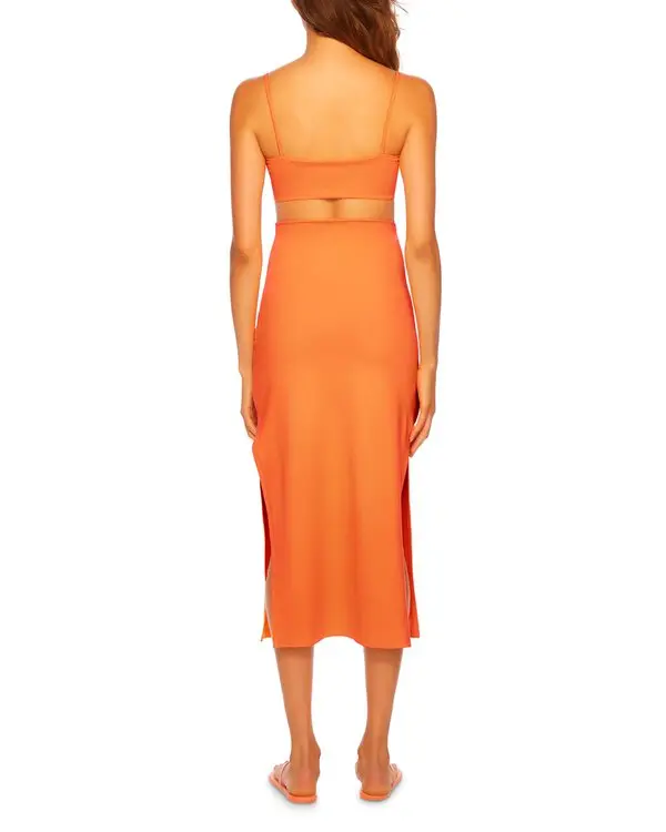 Susana Monaco Side Slit Skirt - Nectarine