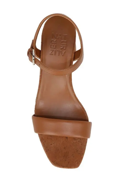 Naturalizer Izzy Ankle Strap Sandal - English Tea Leather