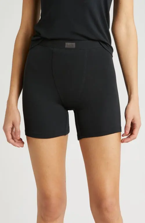 Lunya Rib Modal Boyshorts - Immersed Black