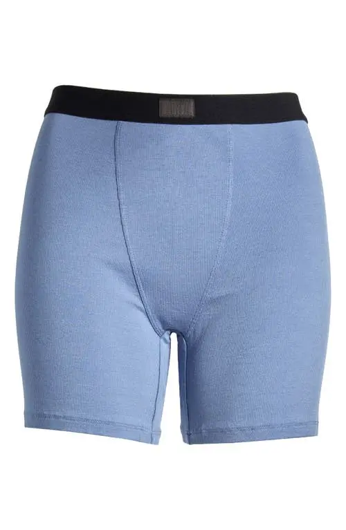 Lunya Rib Modal Boyshorts - Pastoral Blue