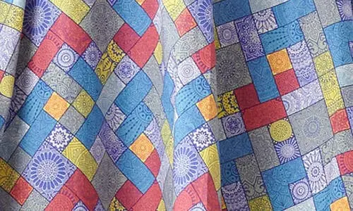 English Factory Grid Print Tiered Maxi Dress