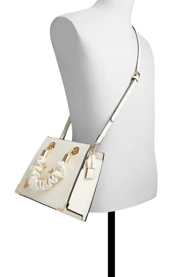 Aldo Butterfly Appliqué Top Handle Bag - Bone | Editorialist