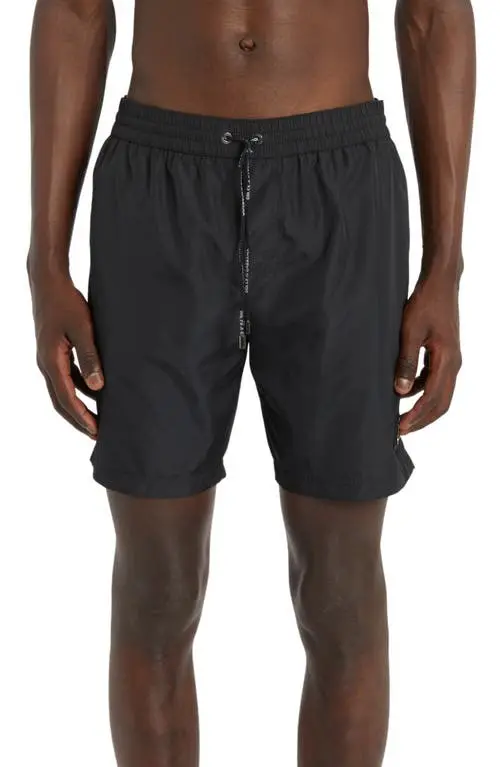 Dolce & Gabbana Box Logo Swim Trunks - Nero