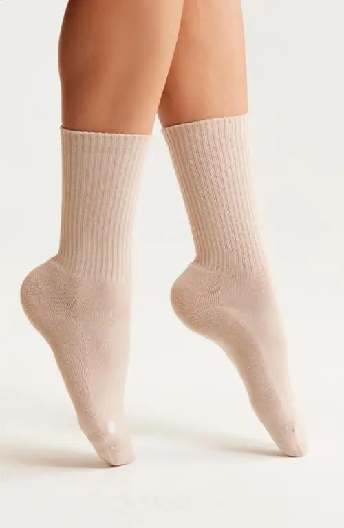 Zella 3-pack Crew Socks - Tan Thread