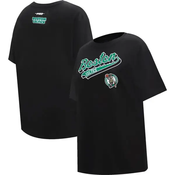 PRO STANDARD Boston Celtics Script Boyfriend T-shirt