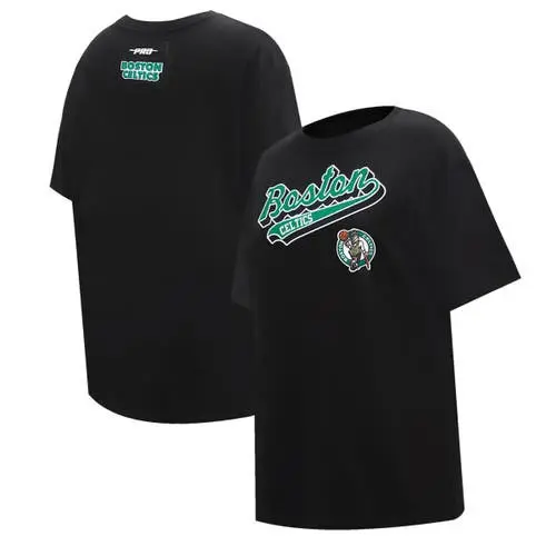 PRO STANDARD Boston Celtics Script Boyfriend T-shirt