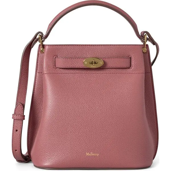 Mulberry Islington Leather Bucket Bag - Pink Scrumpy