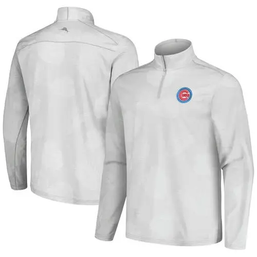 Tommy Bahama Chicago Cubs Islandzone Half-zip Jacket