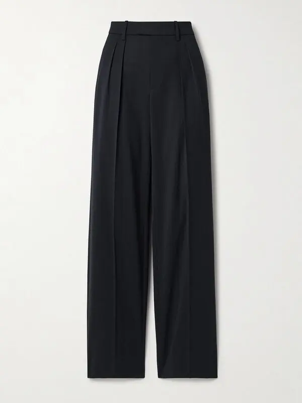 NILI LOTAN Alphonse Pleated Straight-leg Pants